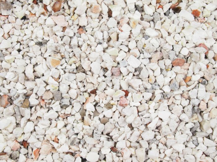 White Calcined Flint 3-8mm Pebbledashing Stones
